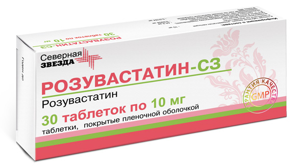 Розувастатин-СЗ таблетки покрытые пленочной оболочкой 40 мг 30 шт ...